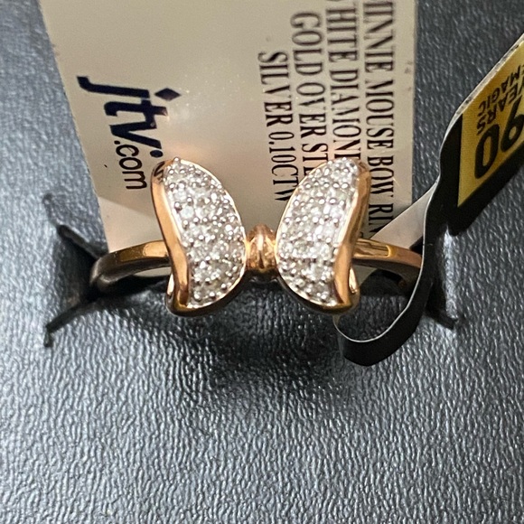 Disney | Jewelry | Disneys 9 Anniversary Minnie Mouse Bow Ring | Poshmark